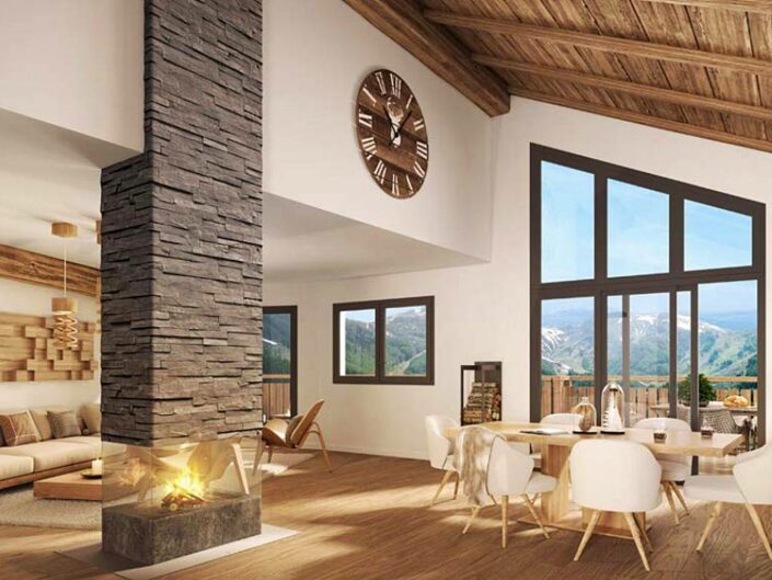 Luxury mountain chalet in Auron for summer and winter holidays